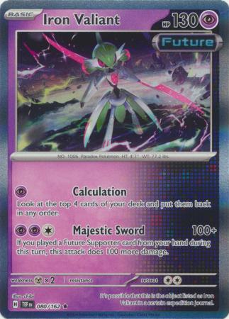Pokemon Trading Card Game Single of 080/162 Iron Valiant - Temporal ...