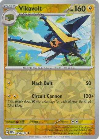 Pokemon Trading Card Game Single of 056/162 Vikavolt RH - Temporal ...
