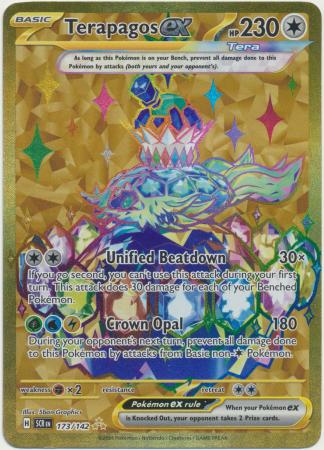 Pokemon Trading Card Game Single of 173/142 - Terapagos ex - Stellar Crown – Volution Cards and ...