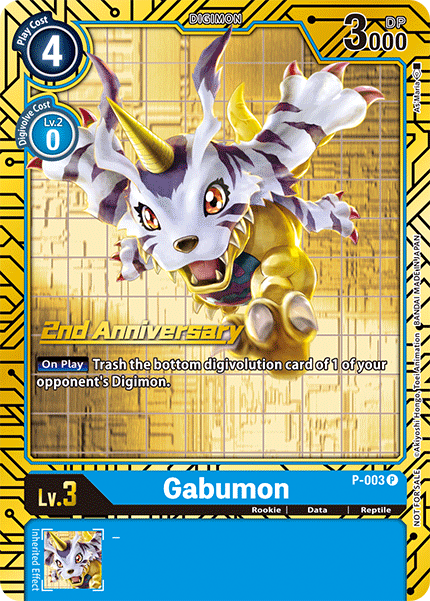 Digimon Card Game Single P-003 Gabumon (Alternate Art) [2nd Anniversary Set] – Volution Cards ...